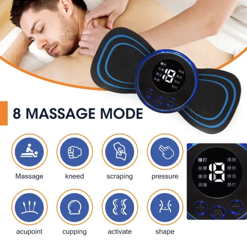 RECHARGEABLE PORTABLE FULL BODY PULSE/CERVICAL MASSAGER – Help soothes ...